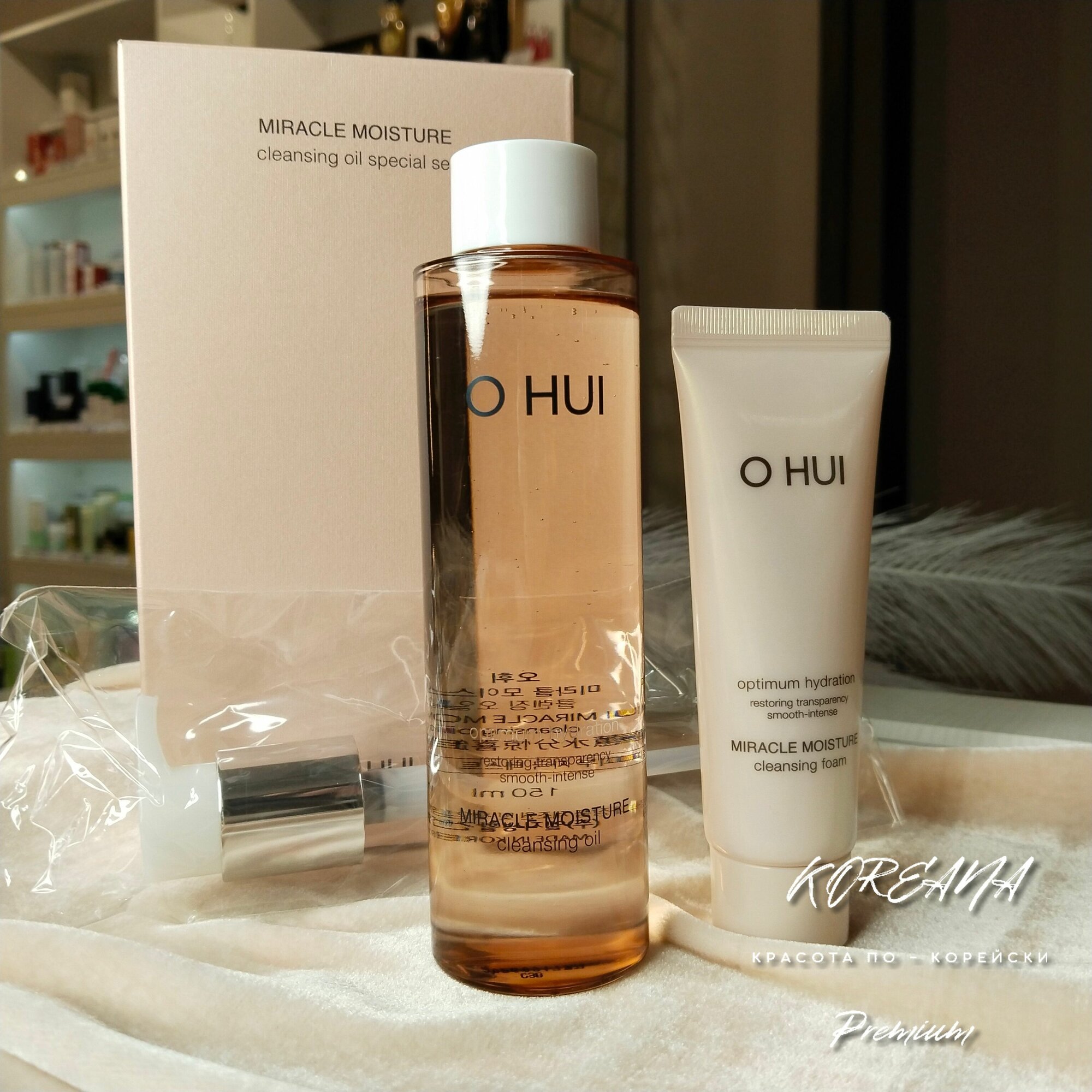 O HUI Гидрофильное масло 150 мл +пенка MIRACLE MOISTURE CLEANSING OIL SET 10.23 ohui
