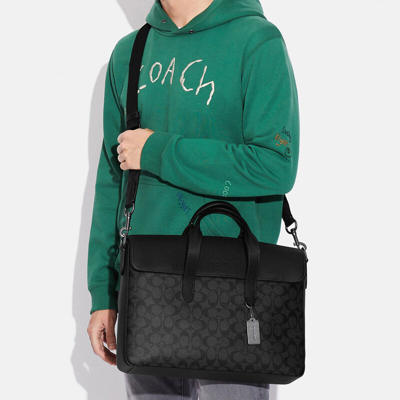 Портфель Coach, black — фото 1