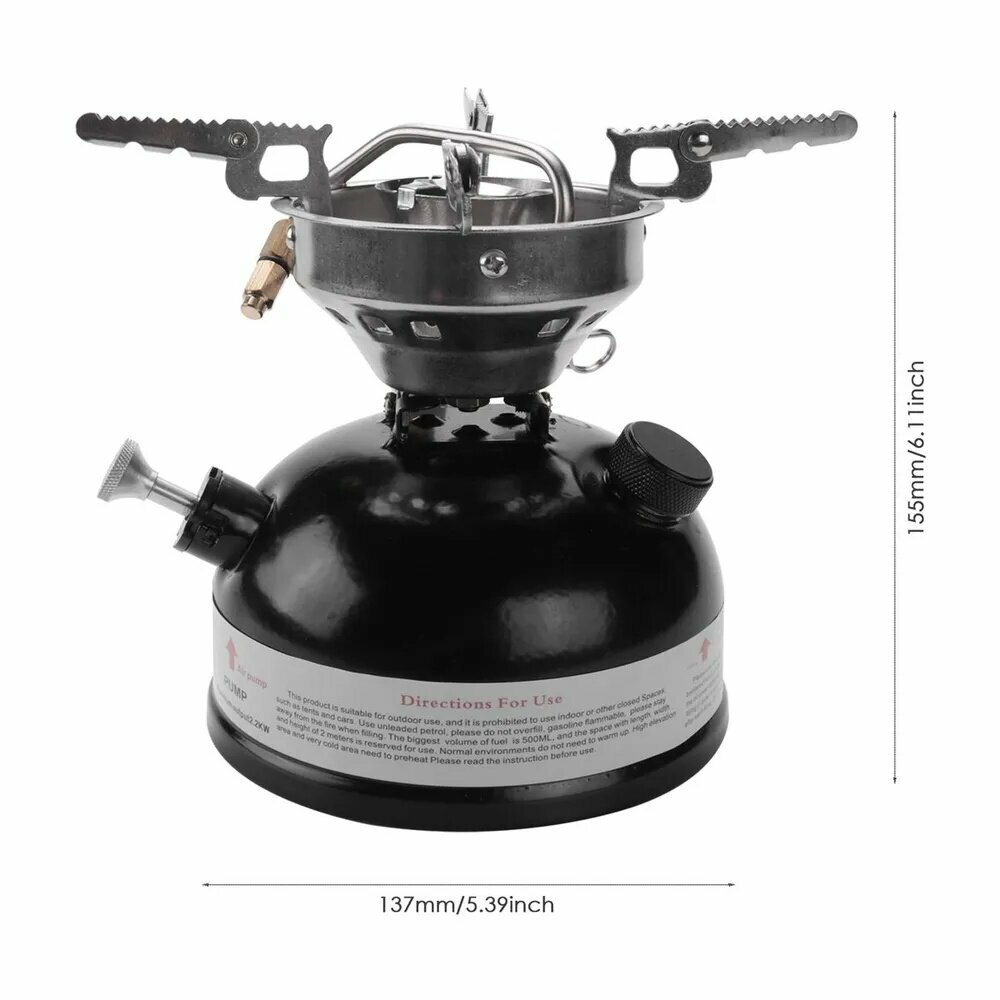 Кемпинговая бензиновая плита портативная мини-горелка для пикника на жидком топливе на спирту, бензиновая масляная посуда