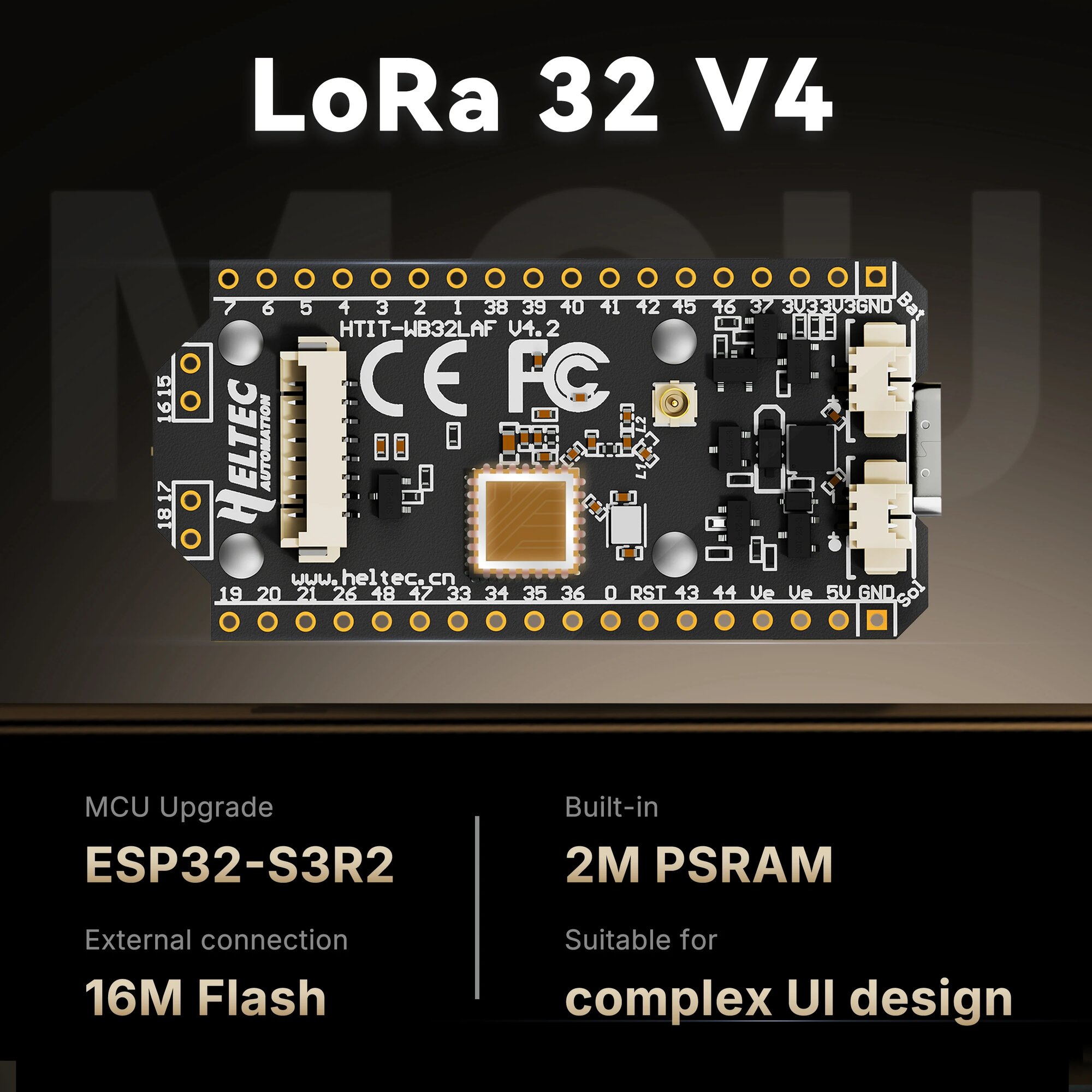 Heltec V4 LoRa 32 Dev-Board Screen with Case — фото 1