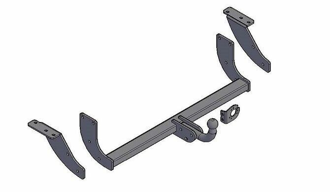 Фаркоп для Mitsubishi ASX (Митсубиши ASX) (2010-)/Citroen C4 Aircross (2012-)/Peugeot (Пежо) 4008 (2012-)/Eclipse Cross (2017-) (без электрики) (паспорт и сертификат) Трейлер.7160