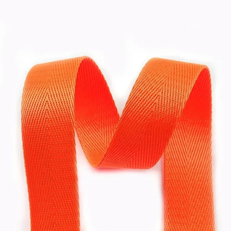 Meetee нейлоновая лента 20-38 мм Оранжевый, FluorescentOrange, 38mm