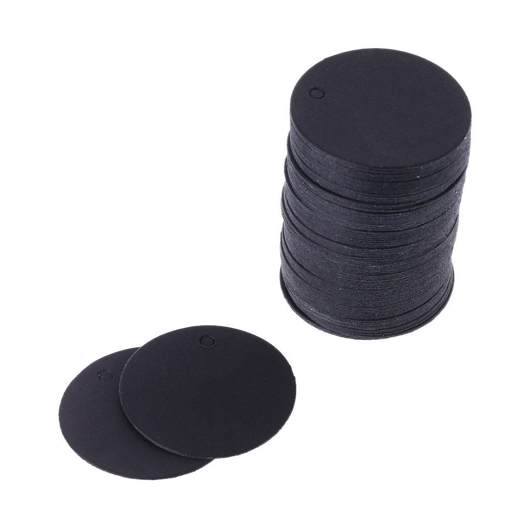 100x Пустая Крафт-бумага, Бирки для подвешивания, Этикетка для свадебной вечеринки, Подарочная карта с ценой 3,5 см