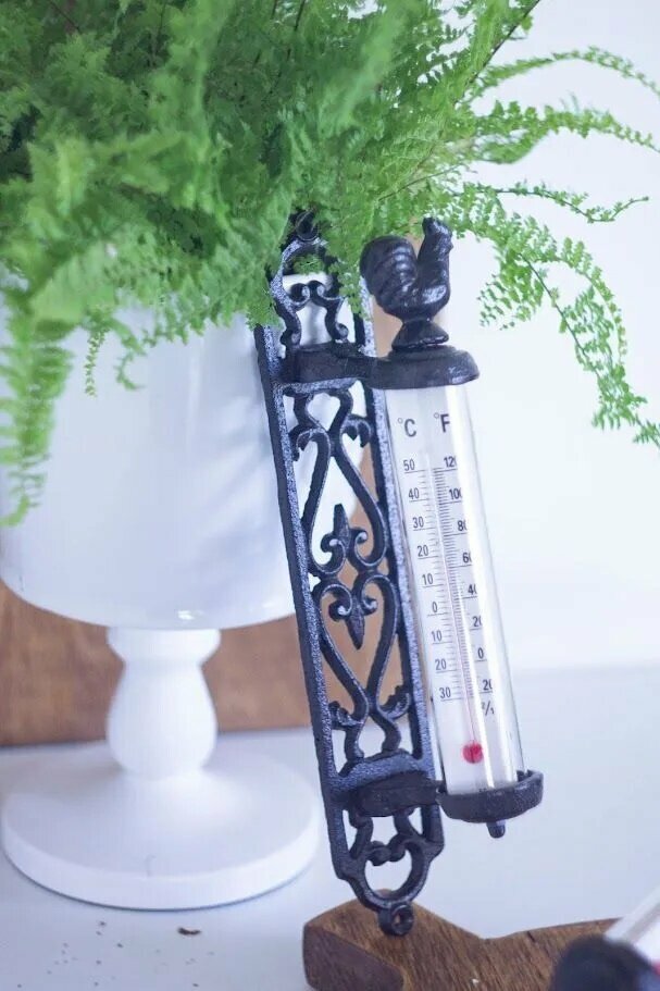 Термометр винтажный уличный из чугуна