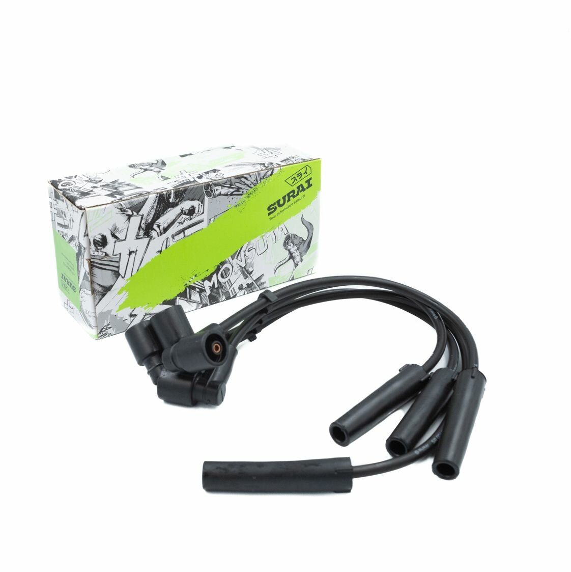 Провода высоковольтные комплект SURAI для Lada 2110, 2115, Granta, Kalina II, Priora 1.6i 8V (SR 00415 аналог 21113707080)