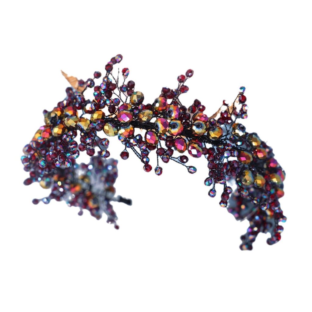 Bridal Tiaras Crystal Hairband Bride Headband Korean Fashion Hairwear Handmade Headdress Wedding Hair Accessory