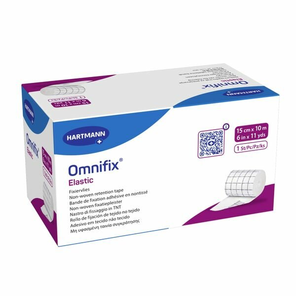 Пластырь фиксирующий нестерильный нетканый Elastic Omnifix/Омнификс 10м х 15см