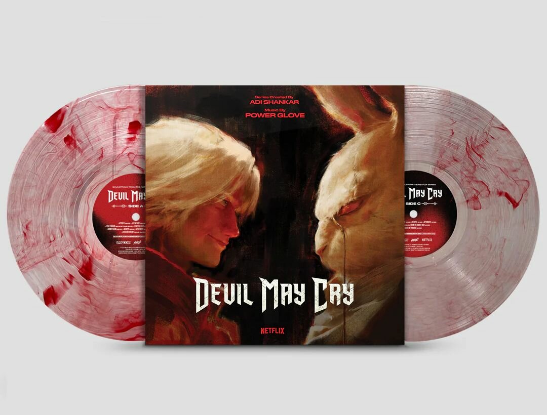 Devil May Cry OST (300шт в мире, Bloodshot USA Limited Netflix Anime Series Soundtrack) Цвет: "Кровавый Выстрел", Ультра-Редкая Виниловая Пластинка, Саундтрек Аниме от Нефликс с Песней Evanescence