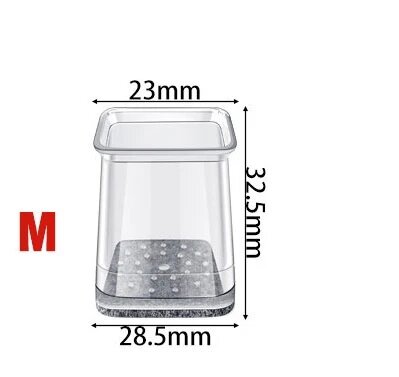 Прозрачные силиконовые подпятники для мебели M-10pcs