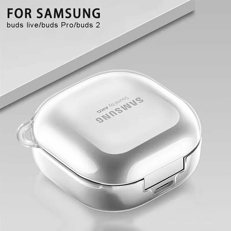 Прозрачный чехол для Samsung Galaxy Buds 2 Pro Buds Pro/Live, мягкий силиконовый чехол для наушников, противоударный чехол для Galaxy Buds Pro FE