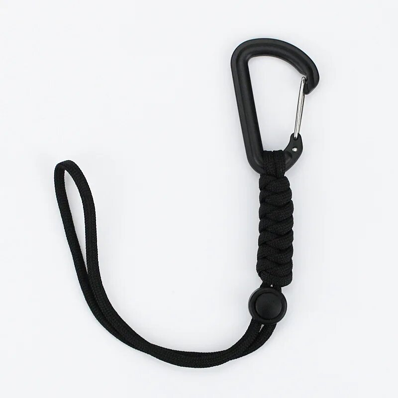 Ручной карабин из паракорда Черный, B