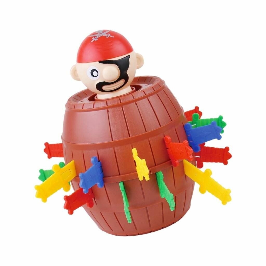 Интерактивная игрушка, Пиратская Бочка С Хитрым Вставлением Меча Mr. Barrel Game-Маленькая