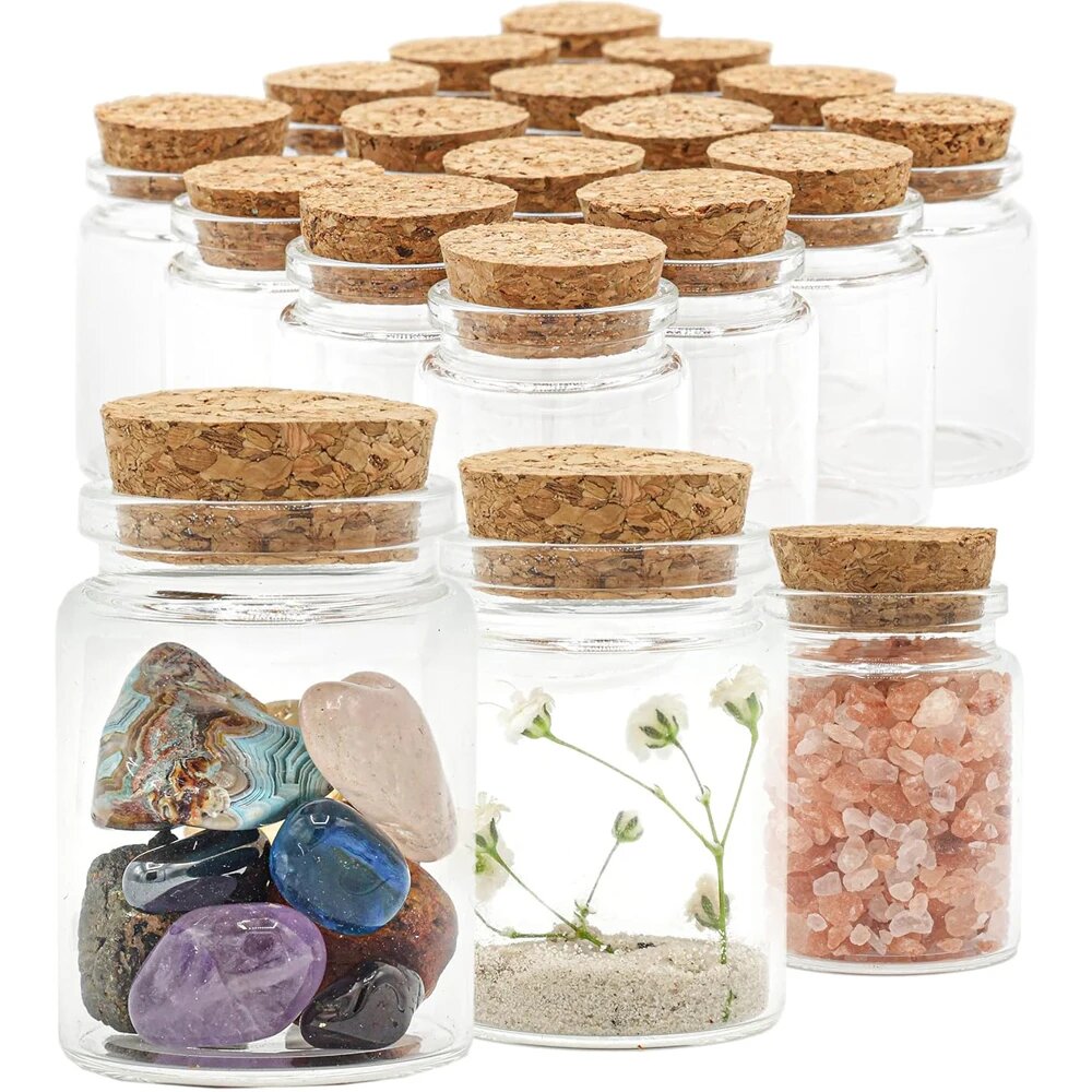 Мини-бутылочки с пробками, 30 мл, 20 шт 10pcs