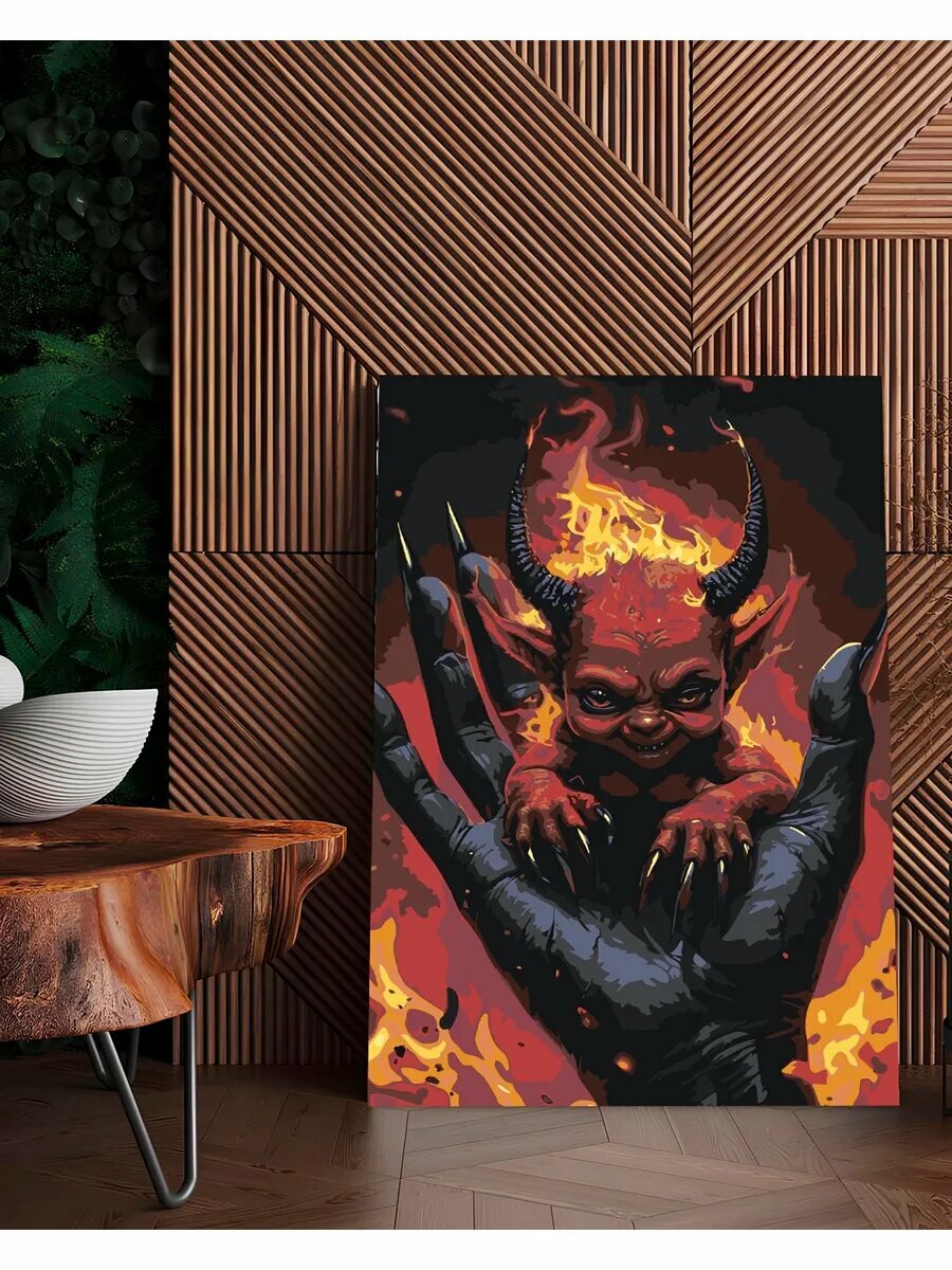 Картина по номерам Демон_Чертенок