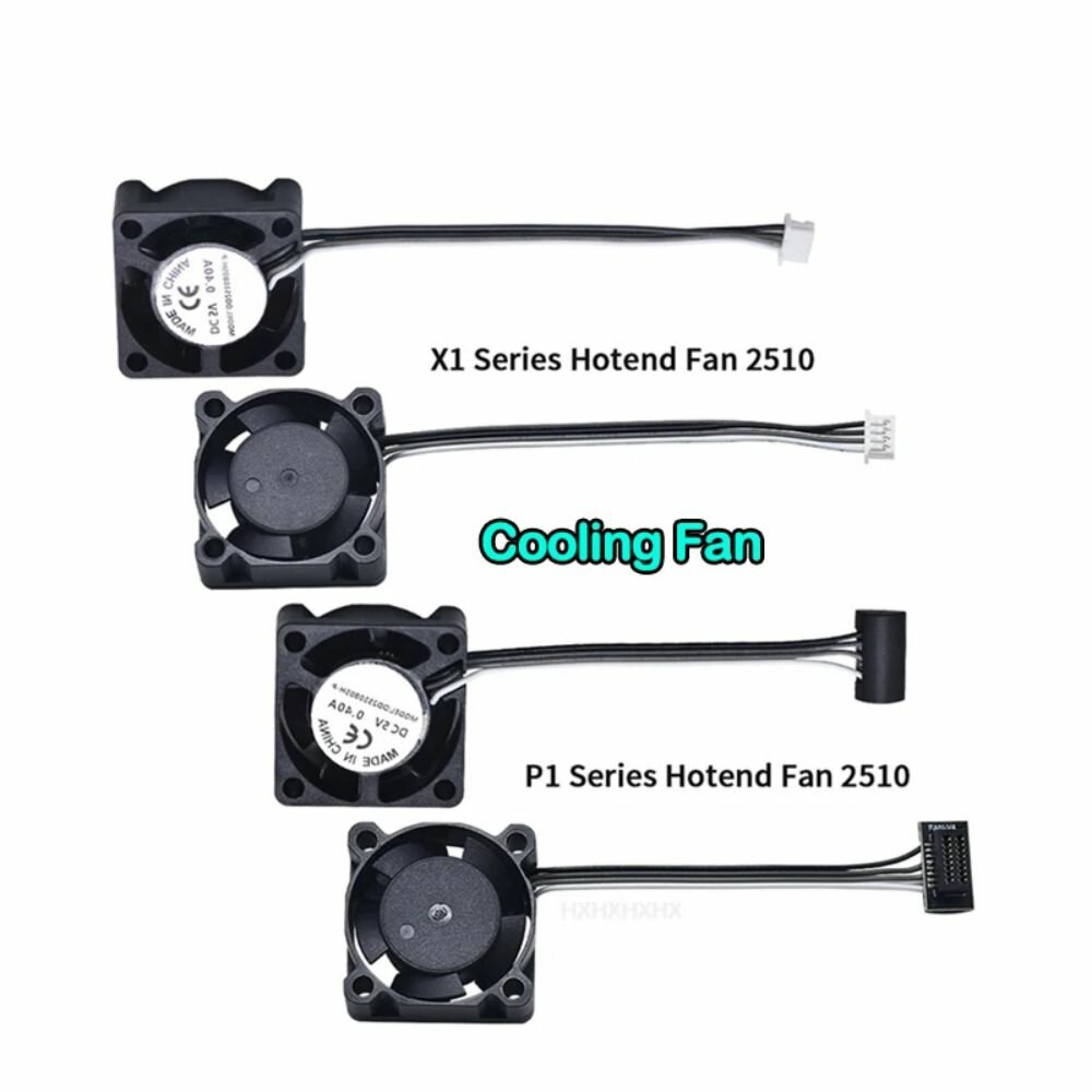 Модернизированный 3D-принтер X1/X1C P1P/P1S для металлического хотэнда Bambu Lab с вентилятором охлаждения, сопло из закаленной латуни и меди 0,2/0,4/0,6/0,8 мм.