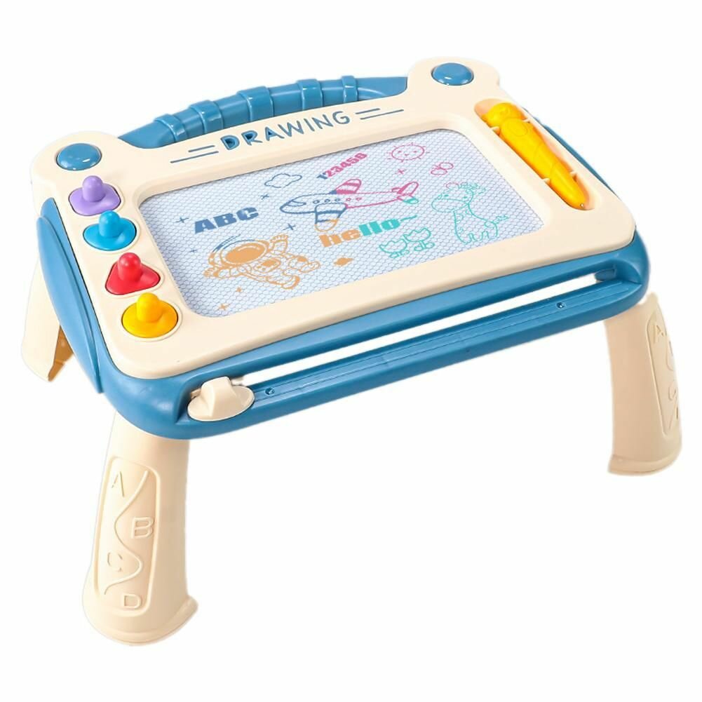 Доска для рисования детская планшет со стилусом и цветными изображениями, подарок