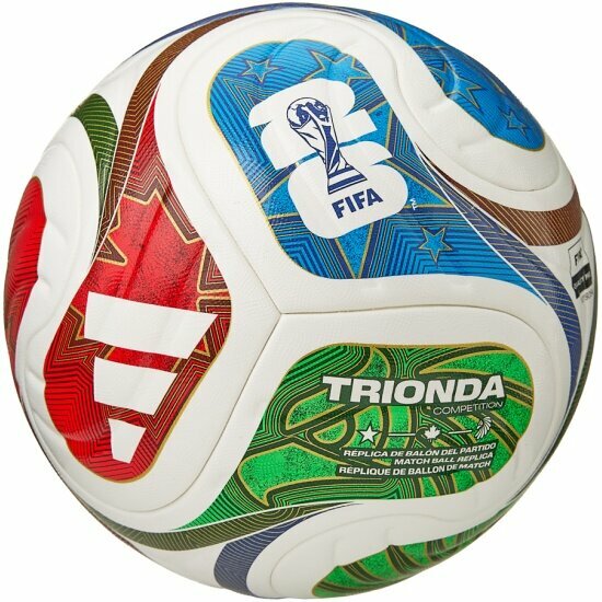 Мяч футбольный Adidas WC26 Trionda Competition JD8031, размер 5, FIFA Quality Pro