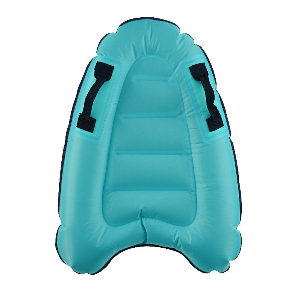 Outdoor Inflatable Surfboard Surfing Board Learn to Swim Safely Lightly Kick Board Surfing Swimming Bodyboard, Color: blue, red (optional), Material: TPU+polyester fiber, Tile: 75cm Width: 62cm, Inflatable: 72cm Width: 52cm Thickness: 15cm, Item weight: