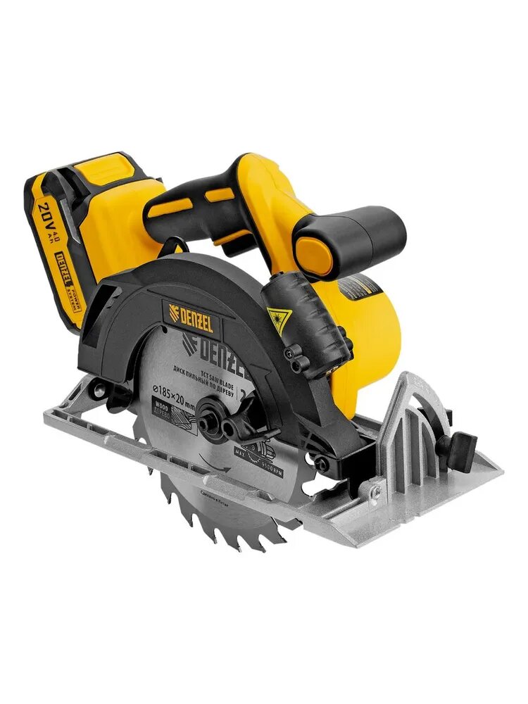 Циркулярная пила Denzel CCSH-BL-20-185 Yellow/Black
