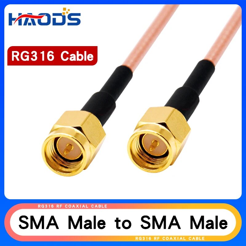 HAODS RF кабель SMA-JJ адаптер 50 Ом 10CM