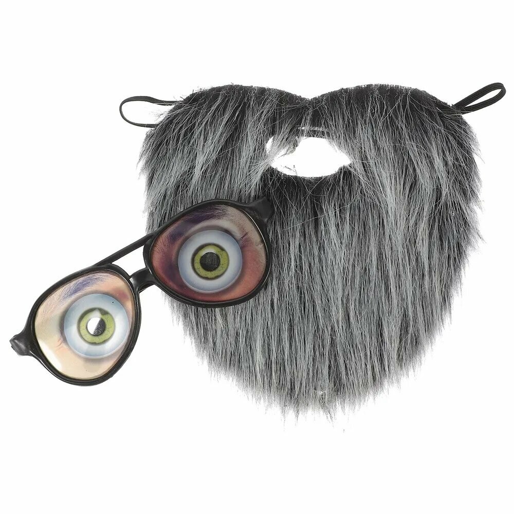 Круглые Искусственные Усы И Борода Из Пластика Для Тематических Вечеринок И Косплея 1 Комплект