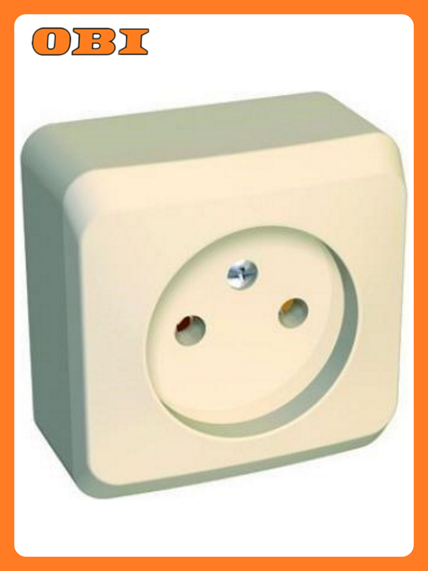 Розетка 1-м ОП Этюд 16А IP20 250В без заземл. без защ. шторок крем. SE PA16-001K