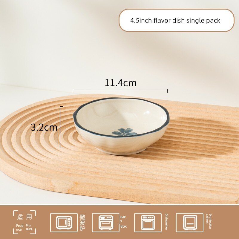 Высококачественный набор керамической посуды для дома: красивые миски для риса, глазурованная посуда, суповые миски,