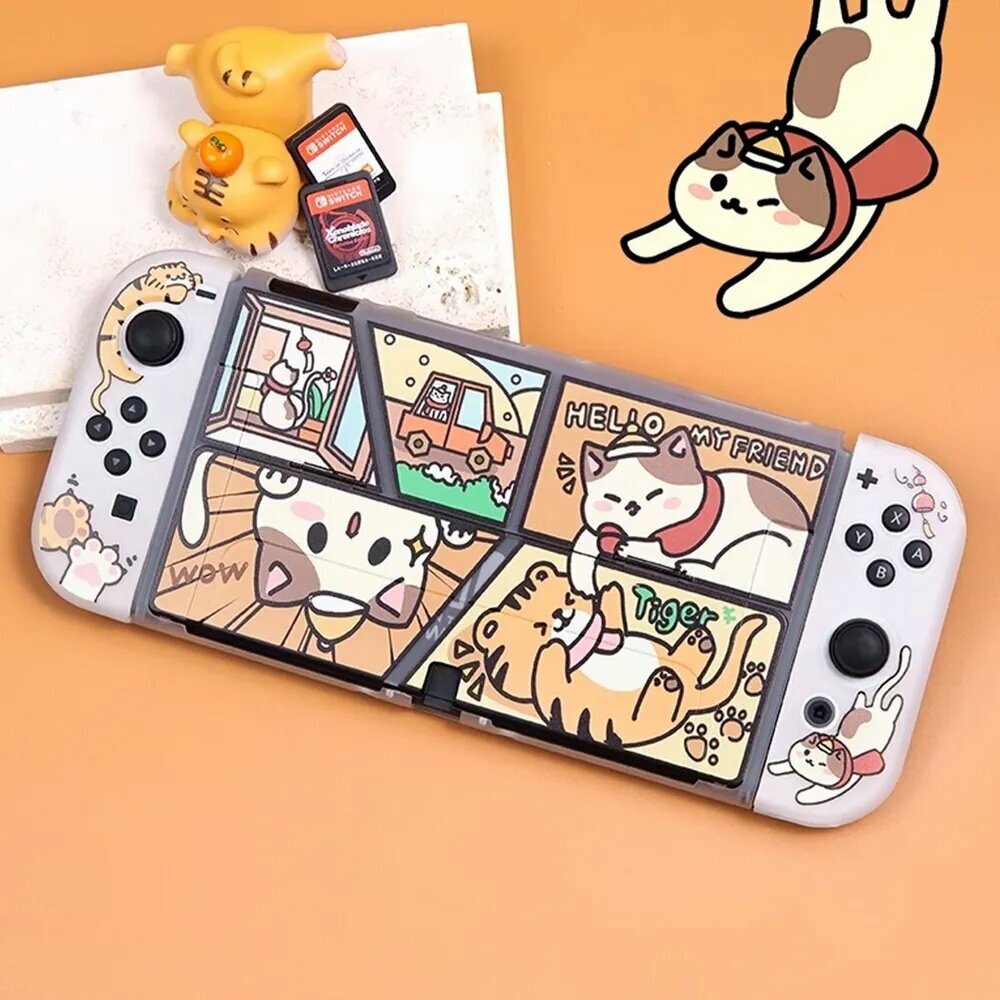 Подходит для защитного чехла Nintendo Switch OLED, твердый материал ПК