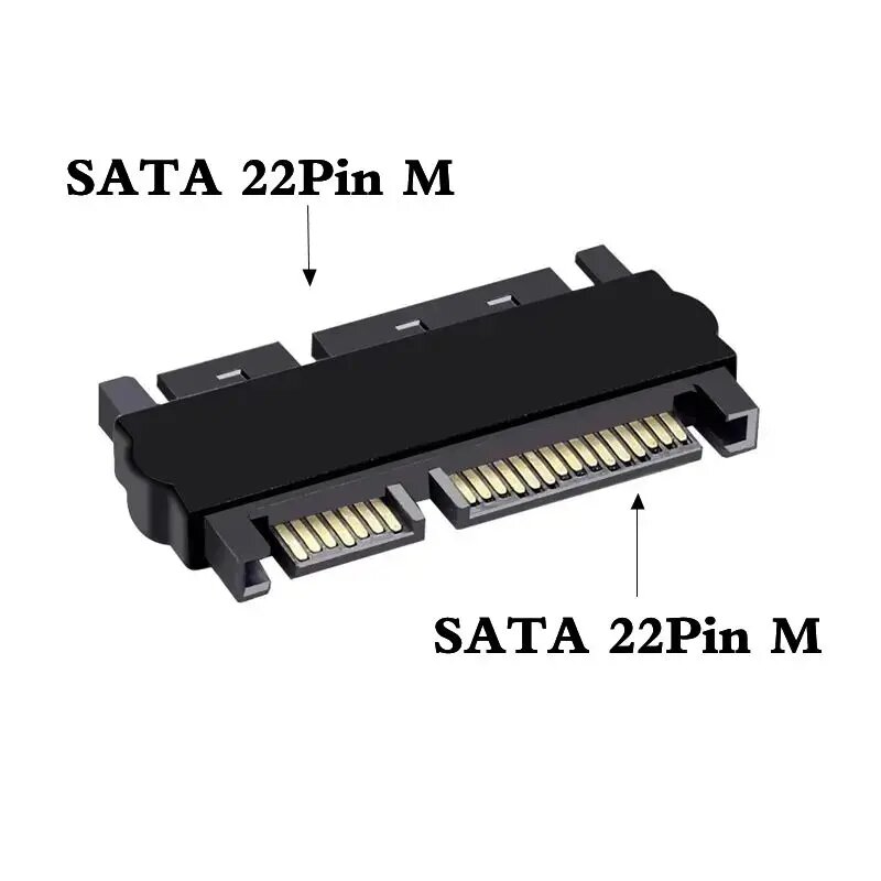 AXONUS Адаптер SAS на SATA 90 градусов SATA 22P M-M