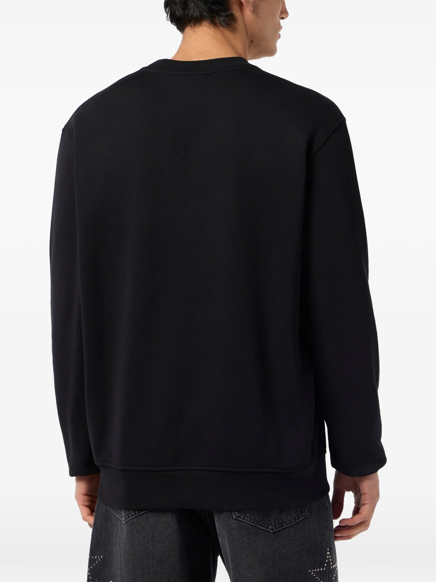 Толстовка PHILIPP PLEIN Round-neck sweatshirt, размер L, , black/black — фото 1
