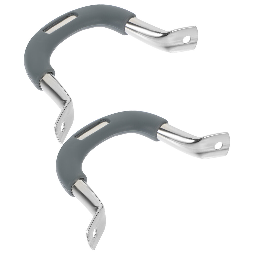 Универсальные толстые боковые ручки из нержавеющей стали и силикона для кухонной посуды, 2 шт