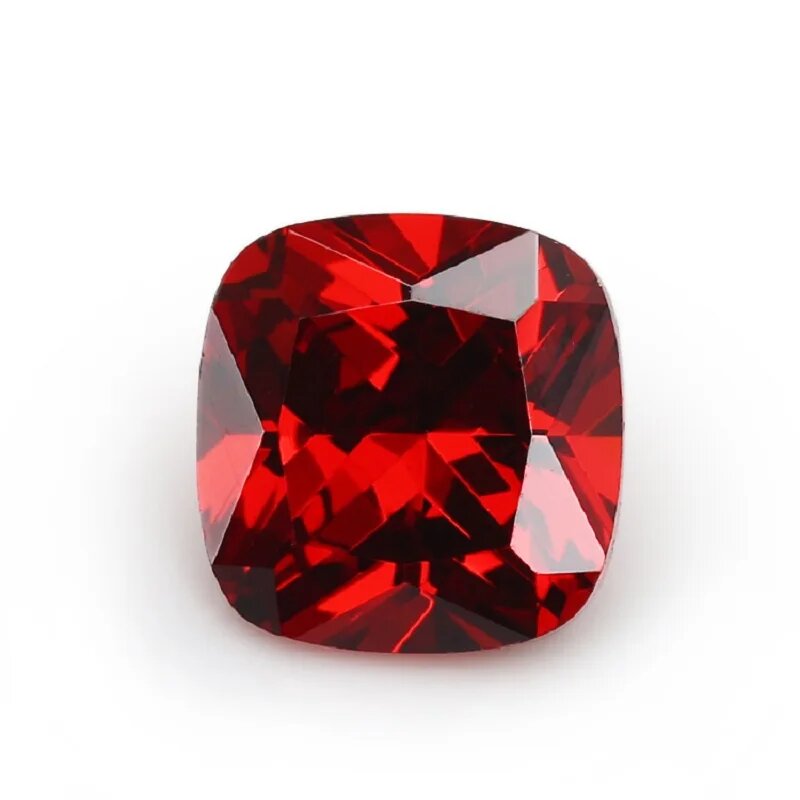 Гранат, кубический цирконий 10x10 мм (20шт)