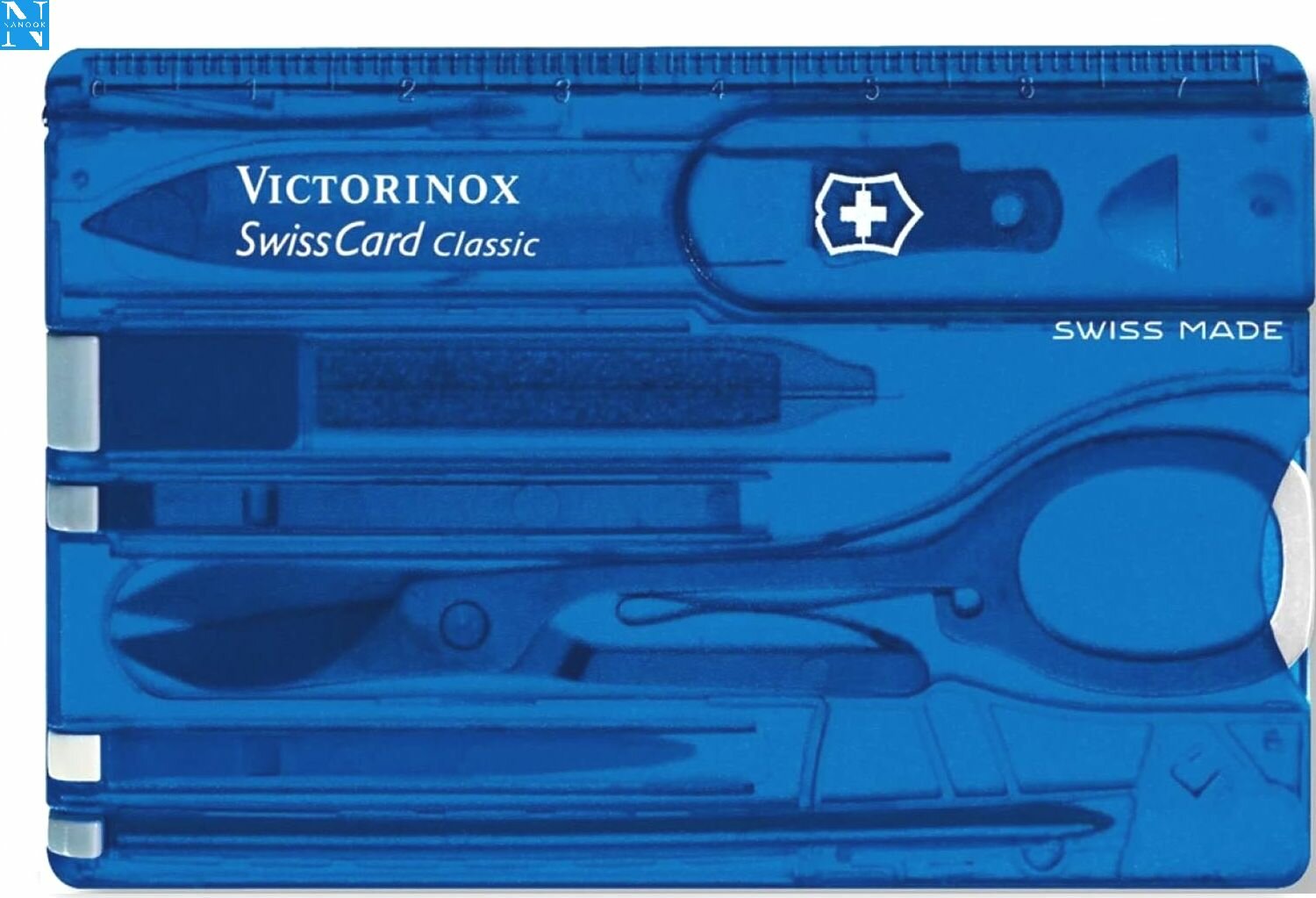 Швейцарская карточка VICTORINOX SwissCard Sapphire, синяя 0.7122. T2