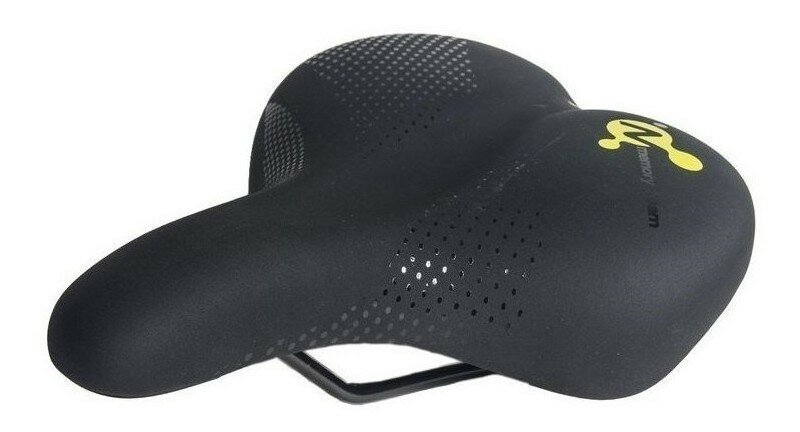 Седло велосипедное DDK D-2261Q комфорт, для города с эластомером, с гелевыми вставками, унисекс