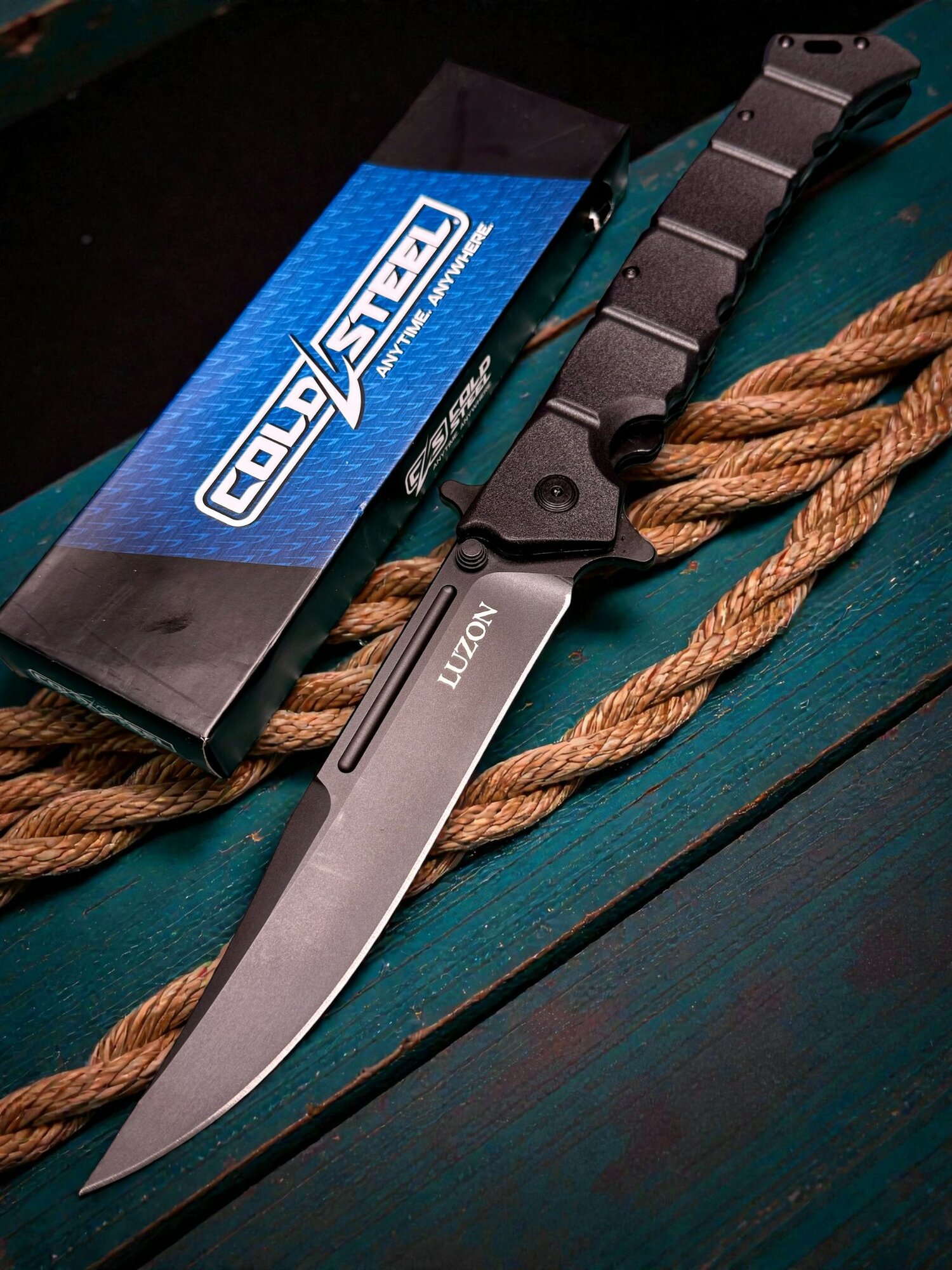 Нож складной Cold Steel CS20NQXBKBK Luzon, Large Black Blade