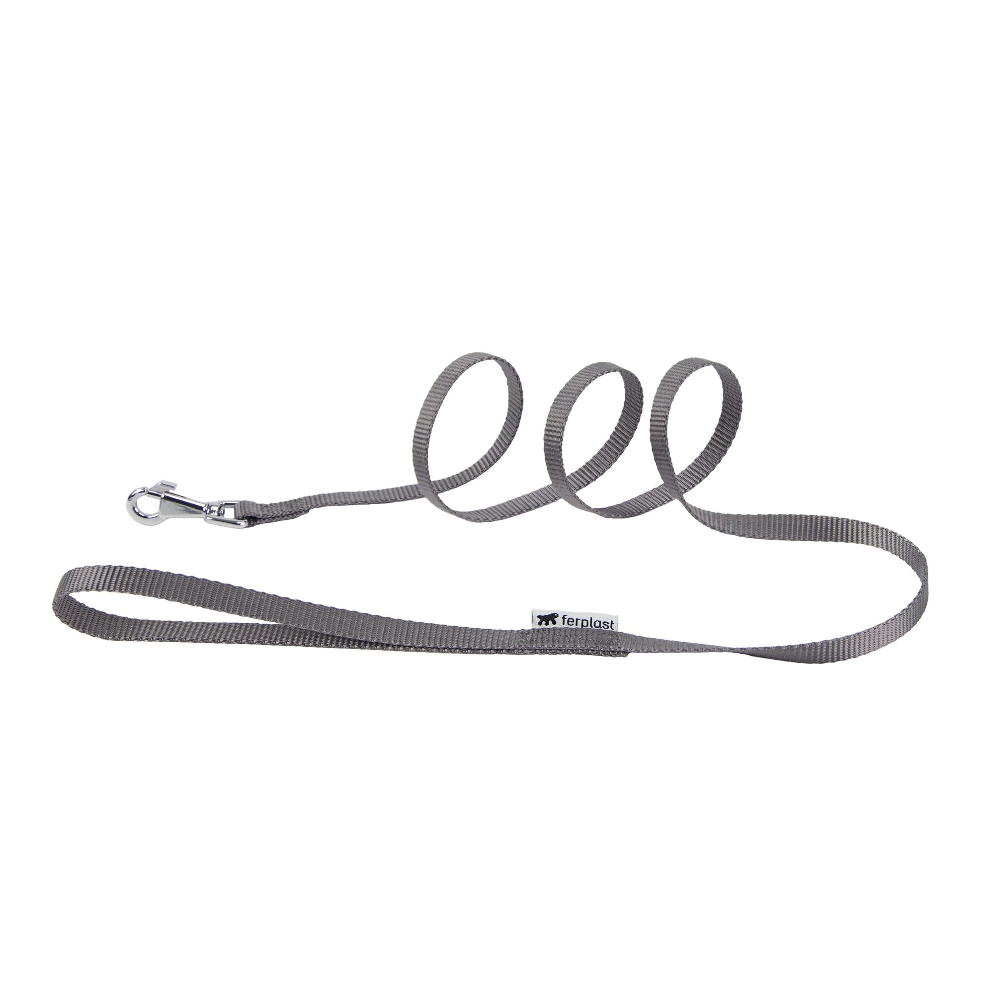 Поводок для собак Ferplast CLUB G10/120 нейлоновый, серый, 120 см