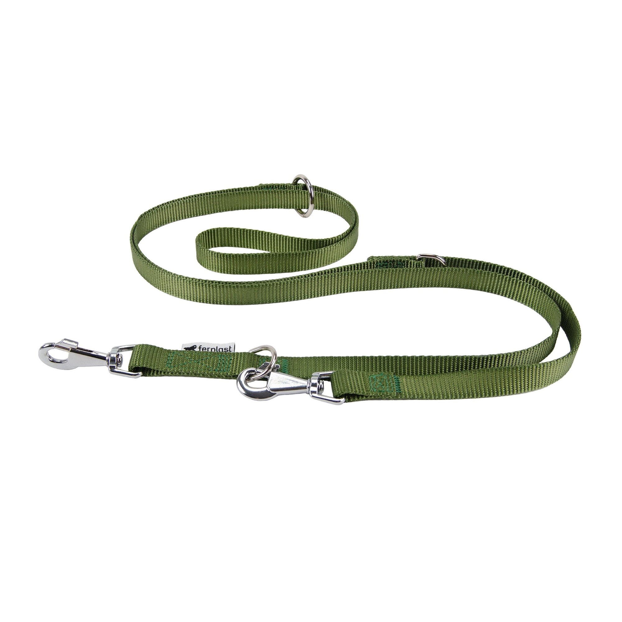 Поводок-перестёжка для собак Ferplast CLUB GA15/200 нейлоновый, тёмно-зелёный, 200 см