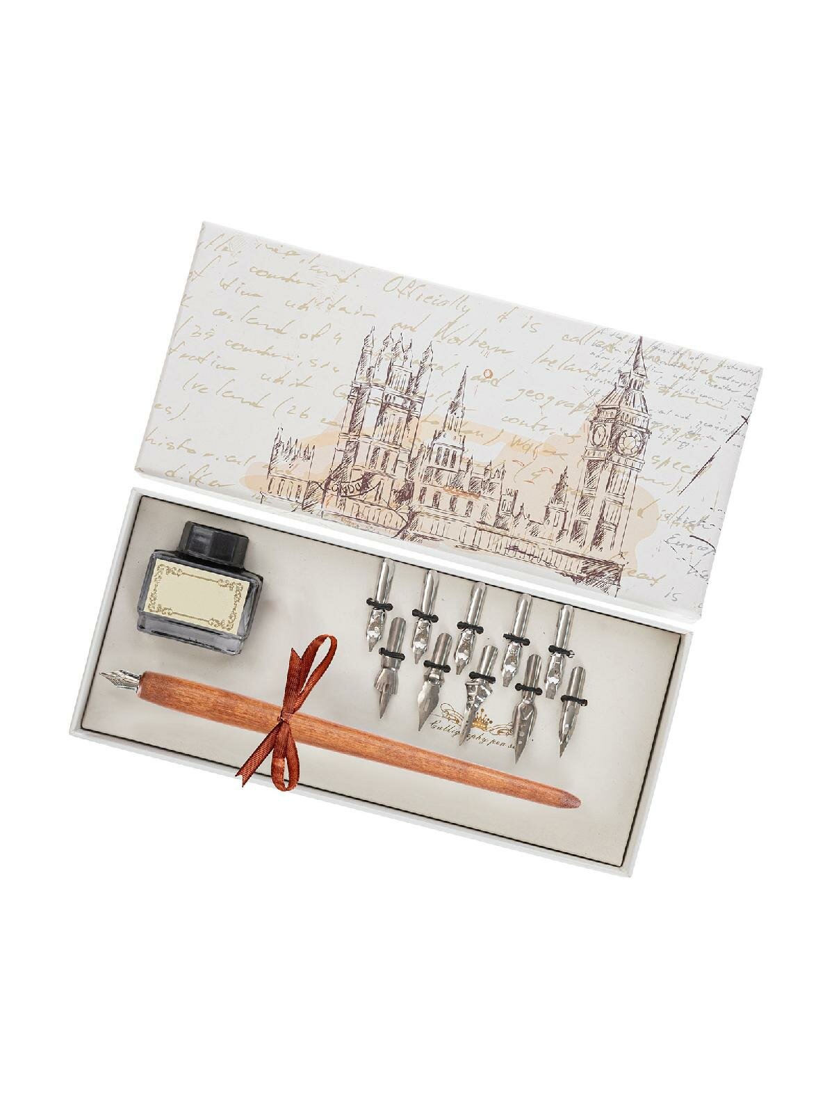 Погружение каллиграфия держатель ручки держатель косой DIP ручка с пером для рисования