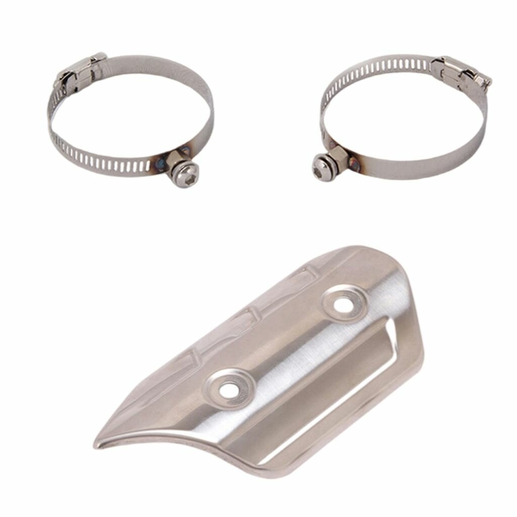 Теплозащитный экран выхлопных газов мотоцикла -защитная крышка из нержавеющей стали специальной формы для защиты от ожогов