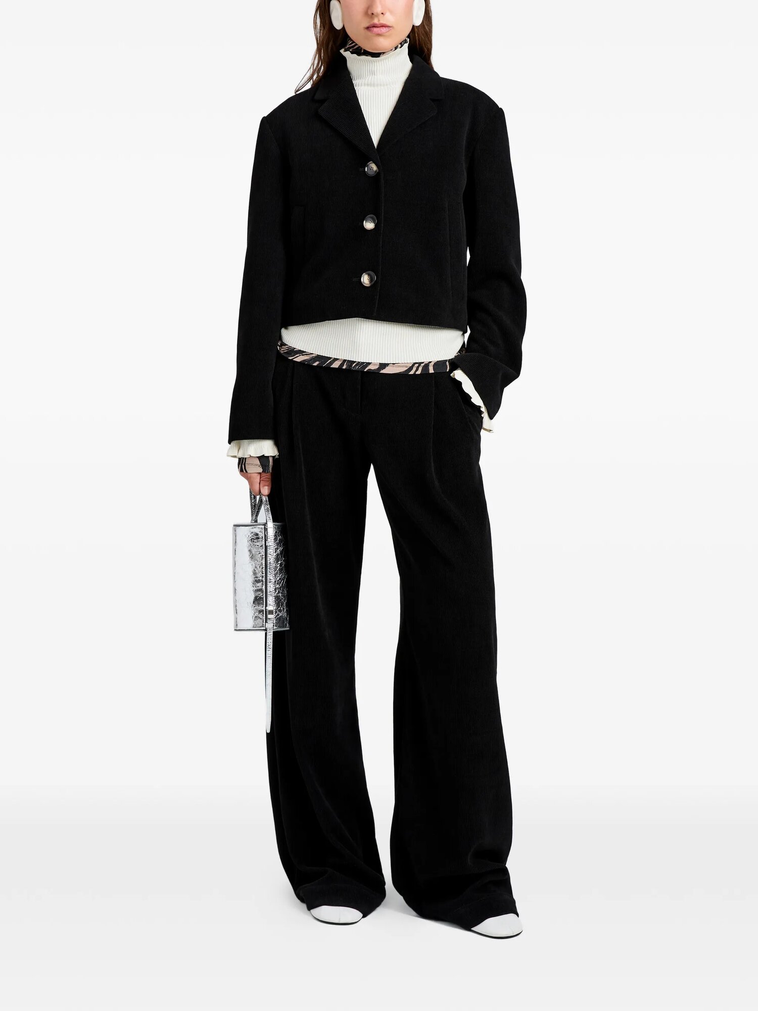 Куртка Proenza Schouler White Label Nima, размер 0, черный — фото 1