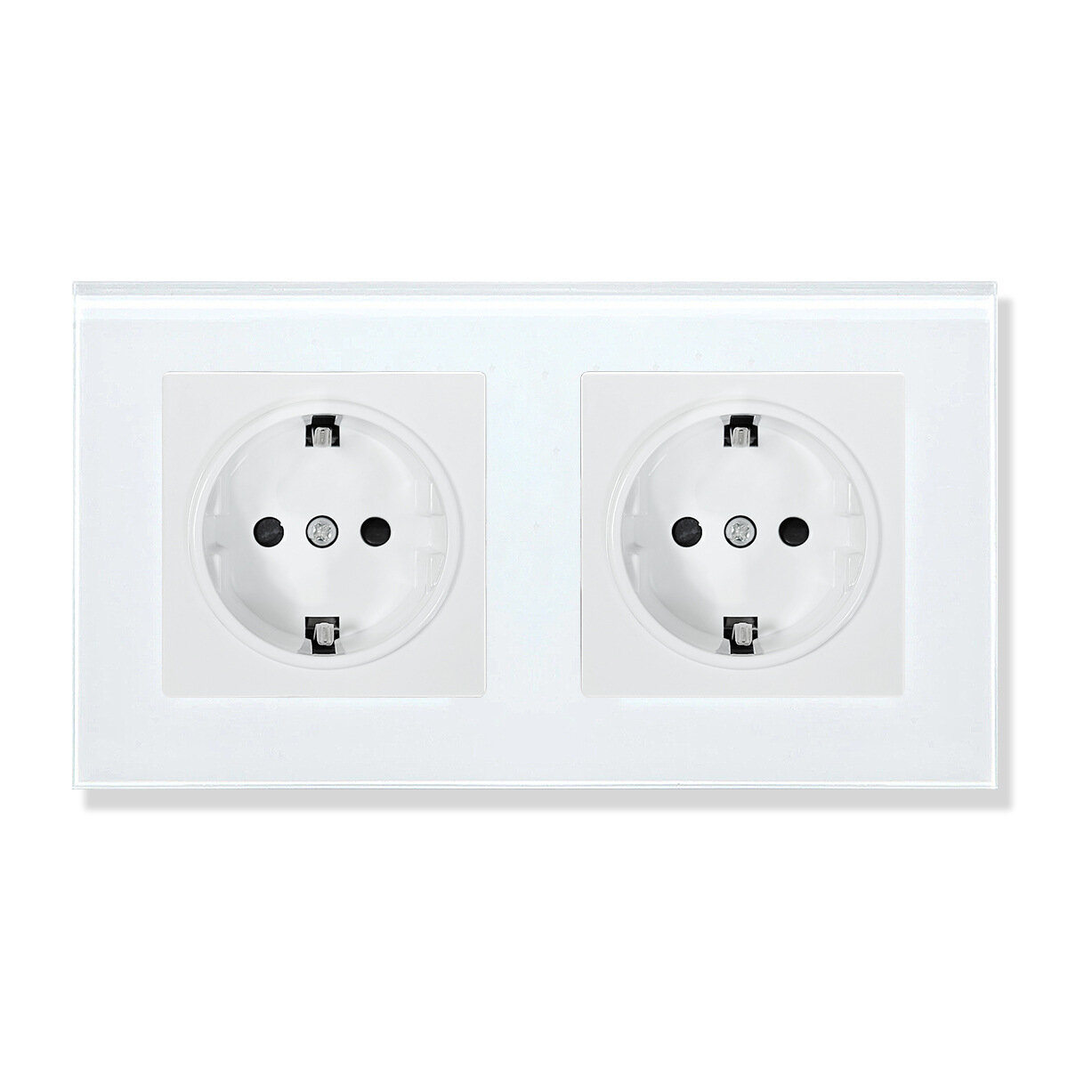 Настенная розетка R Series 86 типа европейского стандарта с USB и Type-C, стеклянная панель, скрытая круглая коробка для установки