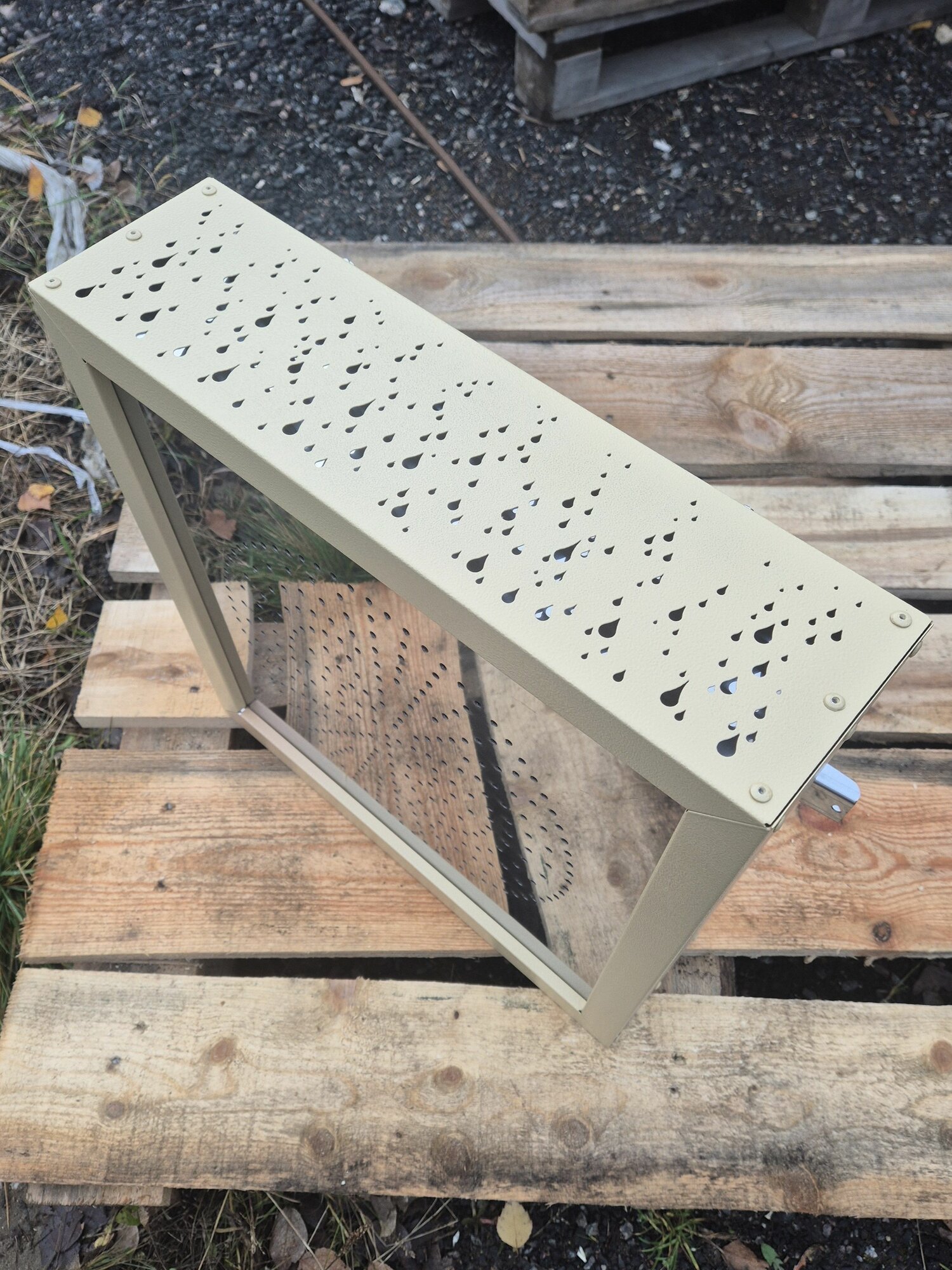 Обливное устройство "Обливасту №2" 20 л с креплением к потолку ( Капли ) бежевое