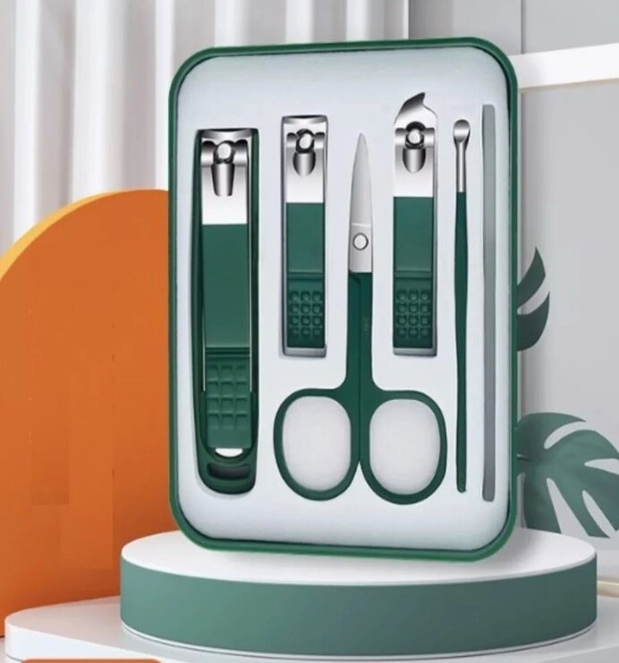 Маникюрный набор для ногтей 5 предметов, клиппер, книпсер