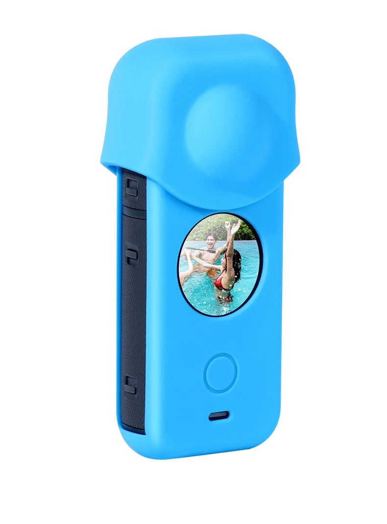 Светло-голубой силиконовый чехол для Insta360 ONE X2, ударопрочная защита экшен-камеры