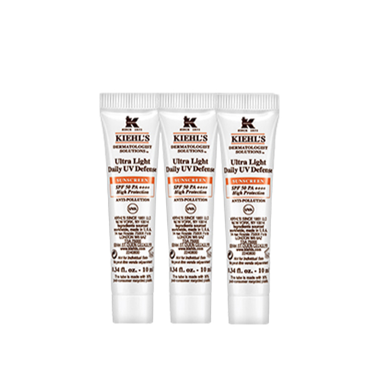 Крем для лица женский Kiehl's Soft Sun Protection Primer Lotion, SPF 5749738, 10ml*3, Осветляющий Ремонтный