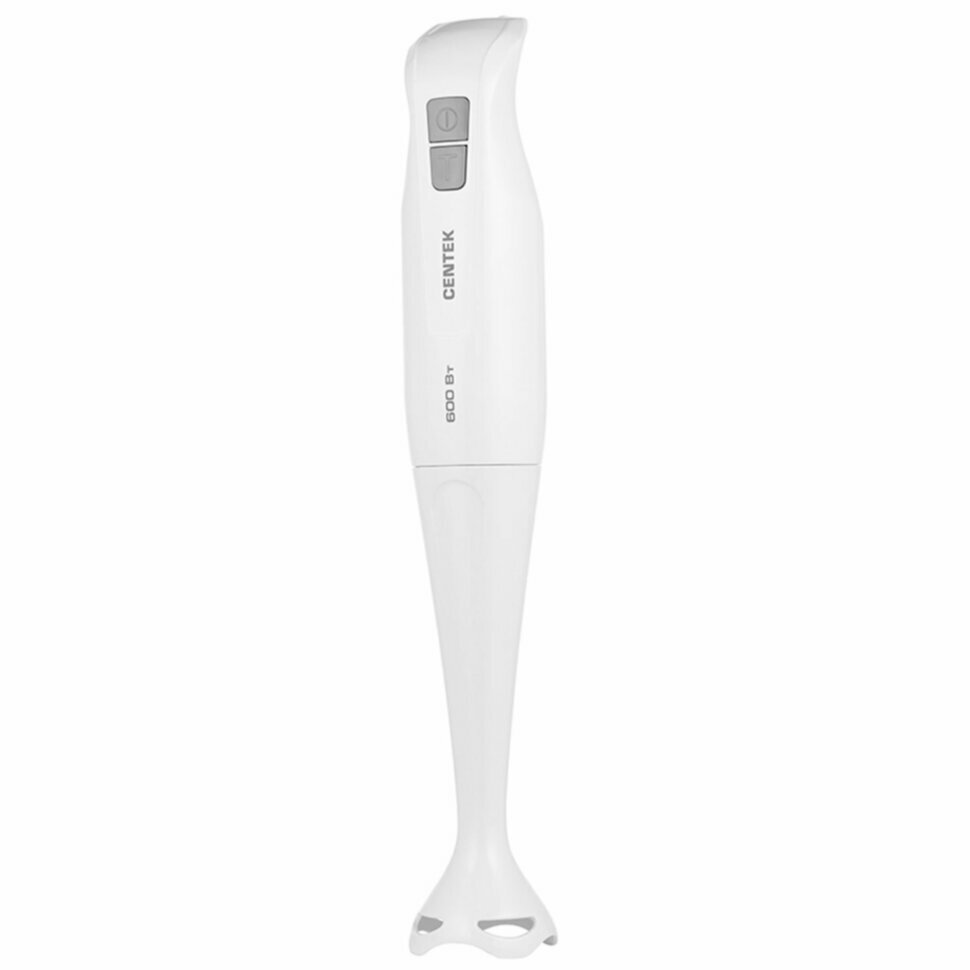 Блендер погружной CENTEK CT-1341, 600 Вт, 2 скорости, 1 насадка, белый, CT-1341 White, 457569