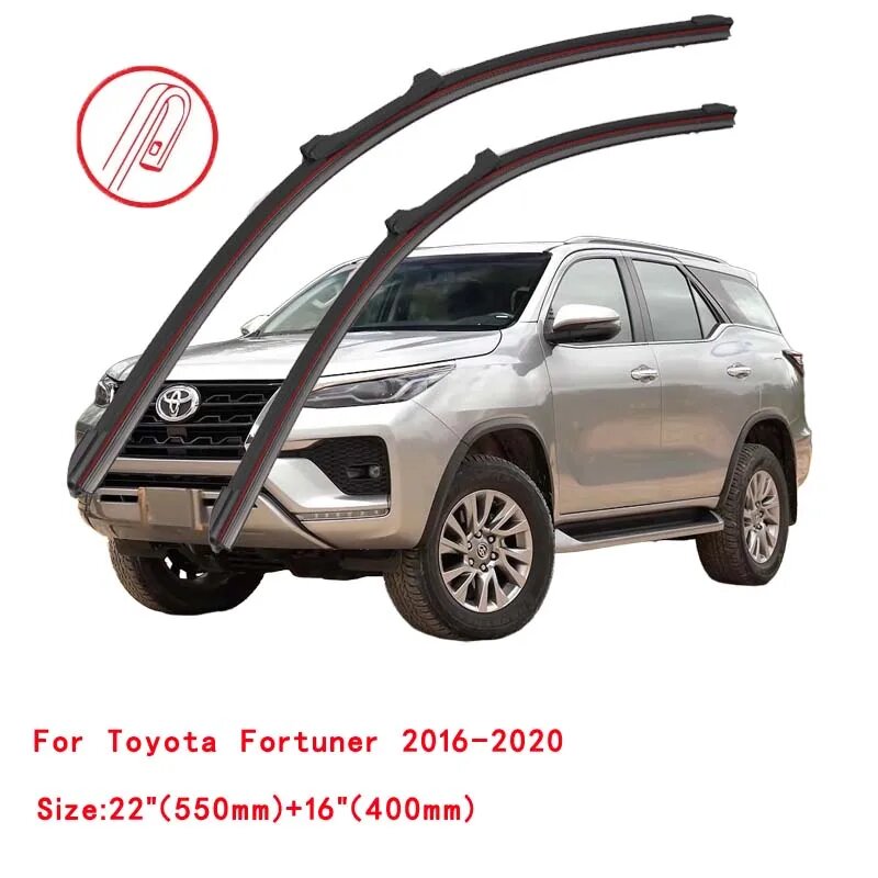 Для Toyota Fortuner SW4 2016 ~ 2020 AN150 AN160 дворники лобового стекла аксессуары для окон 2016 2017 автомобильные передние щетки стеклоочистителя