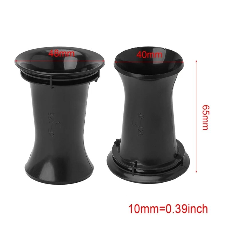 2PCS Disher Port Tube Bas
