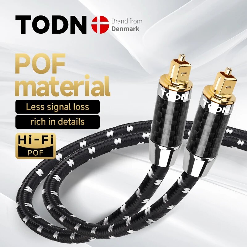 TODN Оптоволоконный кабель Toslink 0.5m