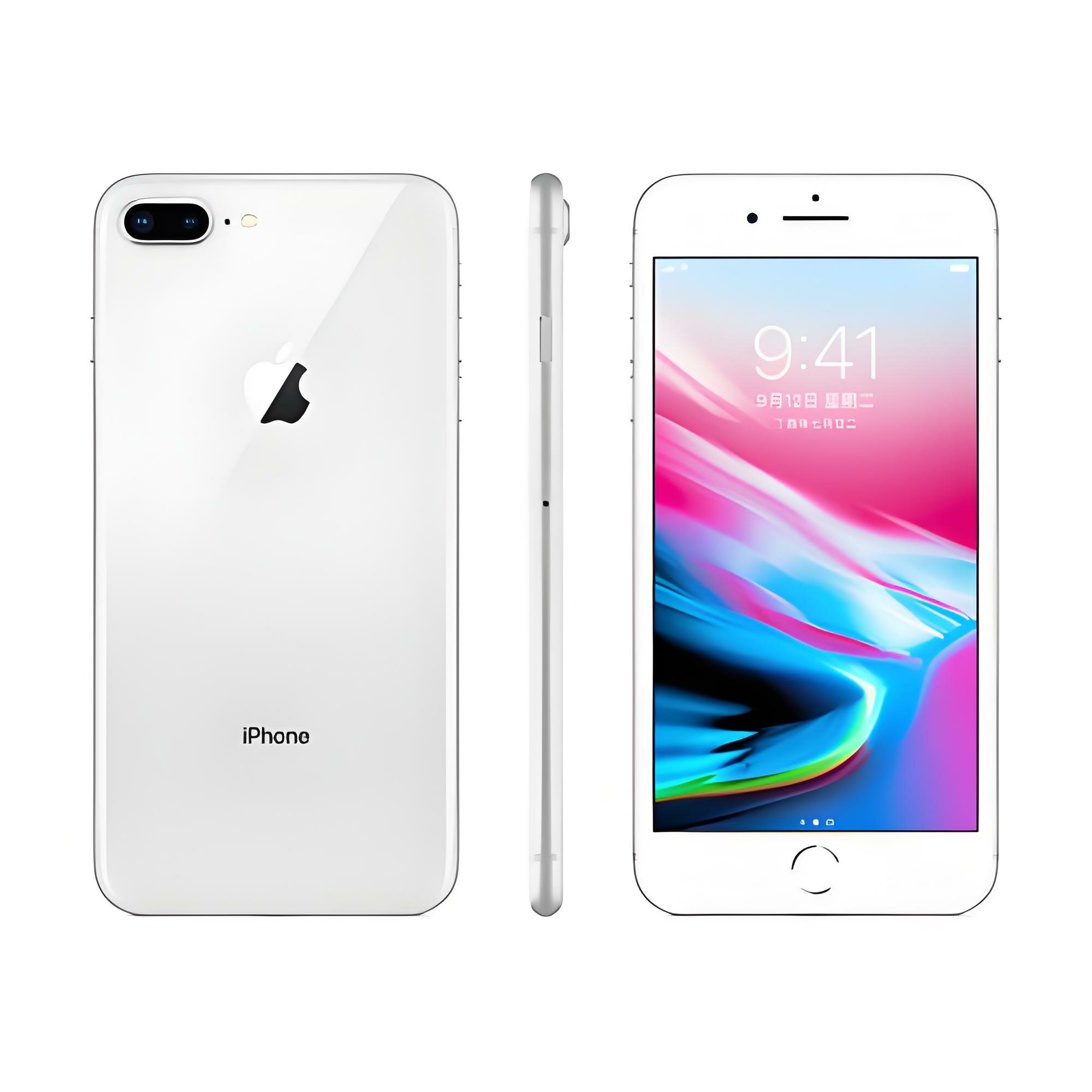 Восстановленный смартфон Apple iPhone 8Plus 64GB, 3 ГБ ОЗУ, 4G LTE, цвет Silver